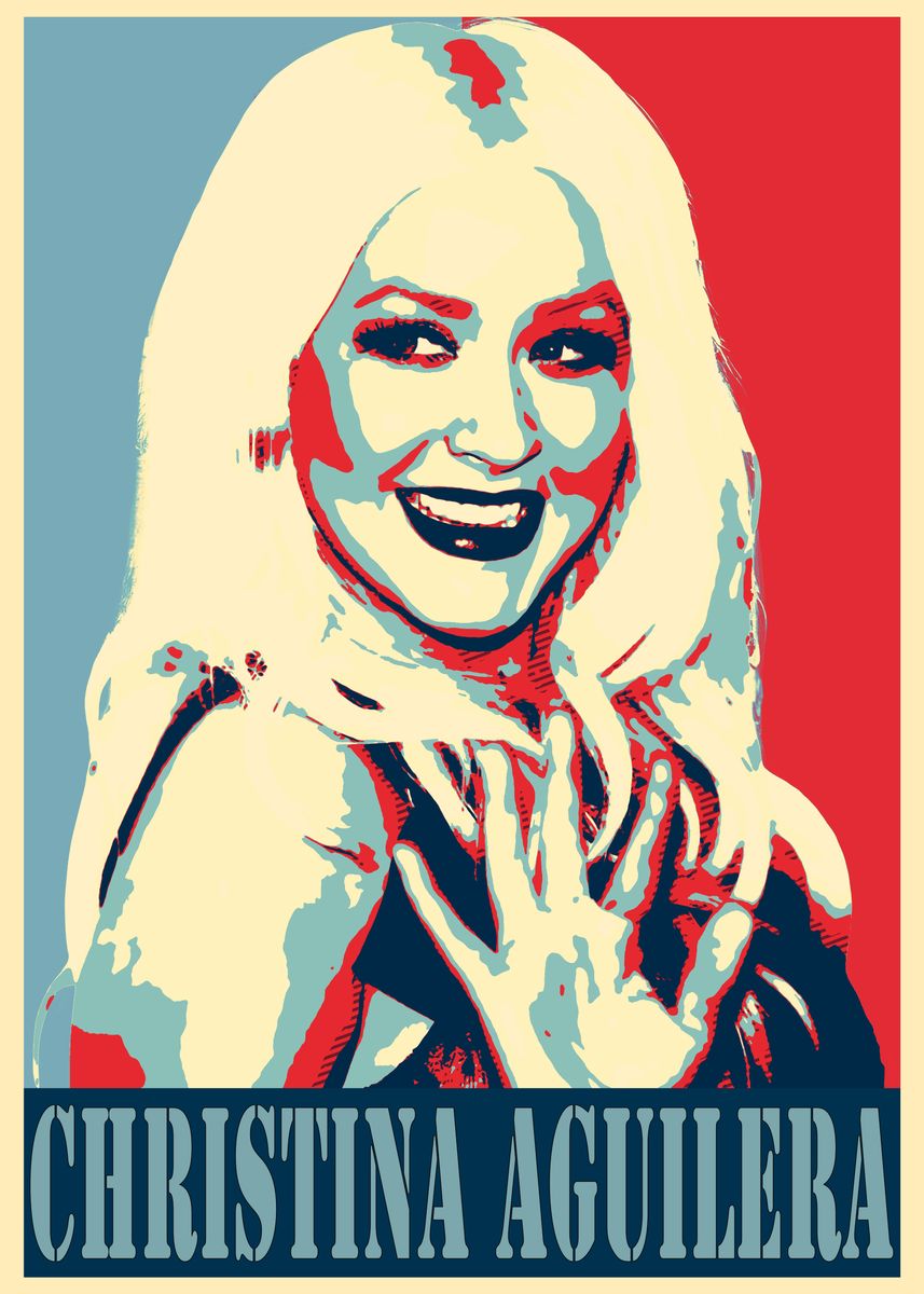 'Christina Aguilera hope style' Poster, picture, metal print, paint by ...