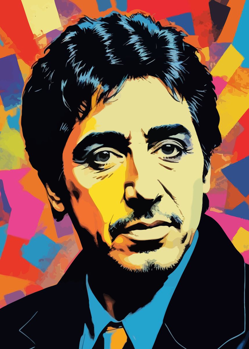 'Al Pacino Pop Art' Poster, picture, metal print, paint by MIROKU ...