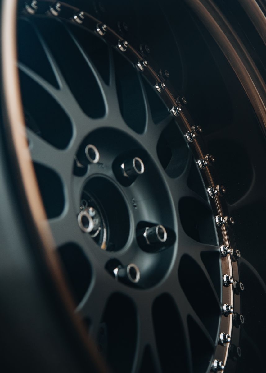 'Black Alloy Wheel' Poster, picture, metal print, paint by Kylian ...
