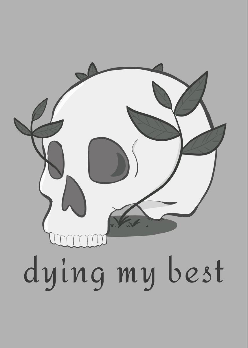 'Overgrown Skull' Poster, picture, metal print, paint by Rory Nelson ...