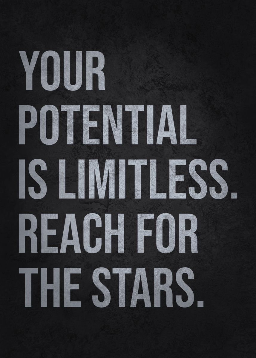 'Your Potential Is Limitless - Success Motivation' Poster, picture ...
