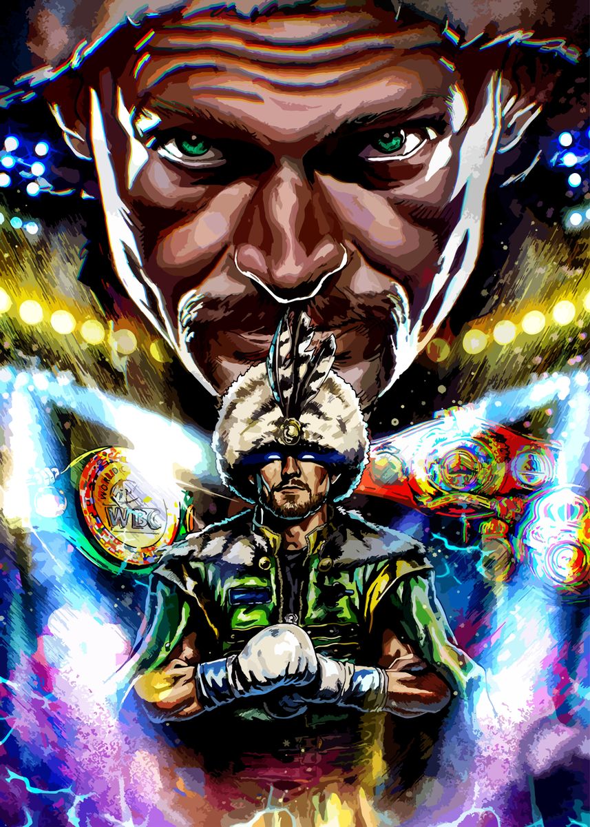 'Boxing Champion Artwork' Poster, picture, metal print, paint by PIECEE ...