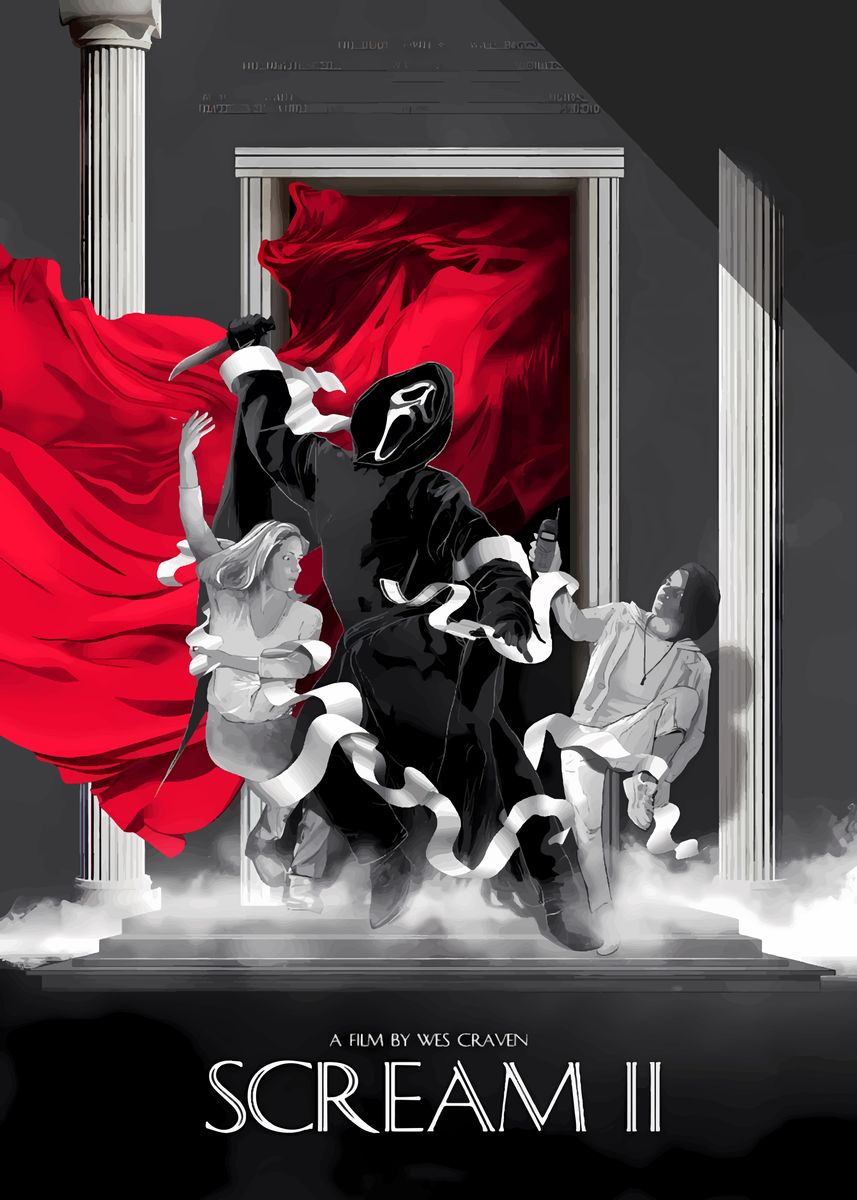 'Scream II Movie Poster' Poster, picture, metal print, paint by sakim ...