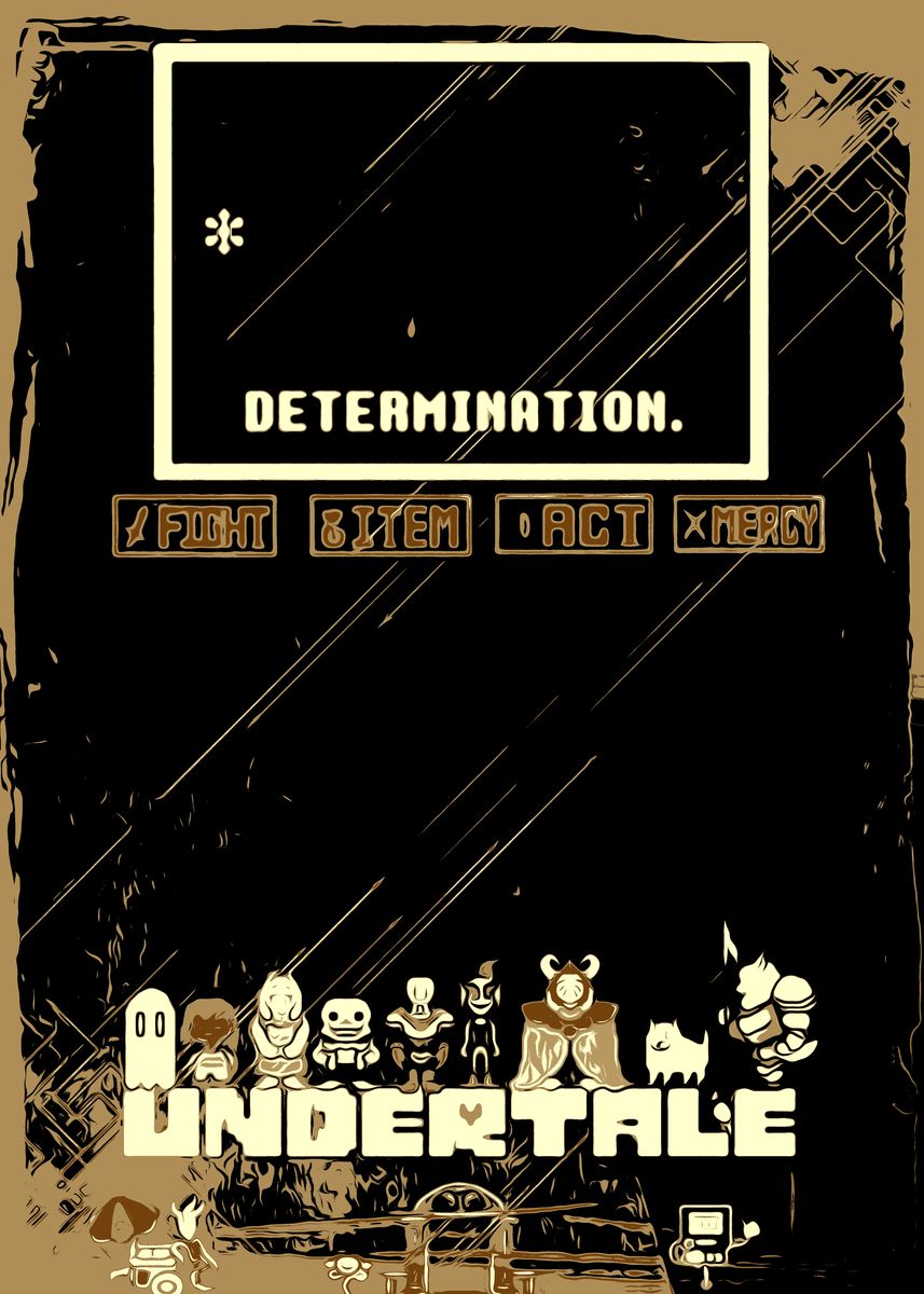 'Undertale Poster' Poster, picture, metal print, paint by Dark Sovls ...