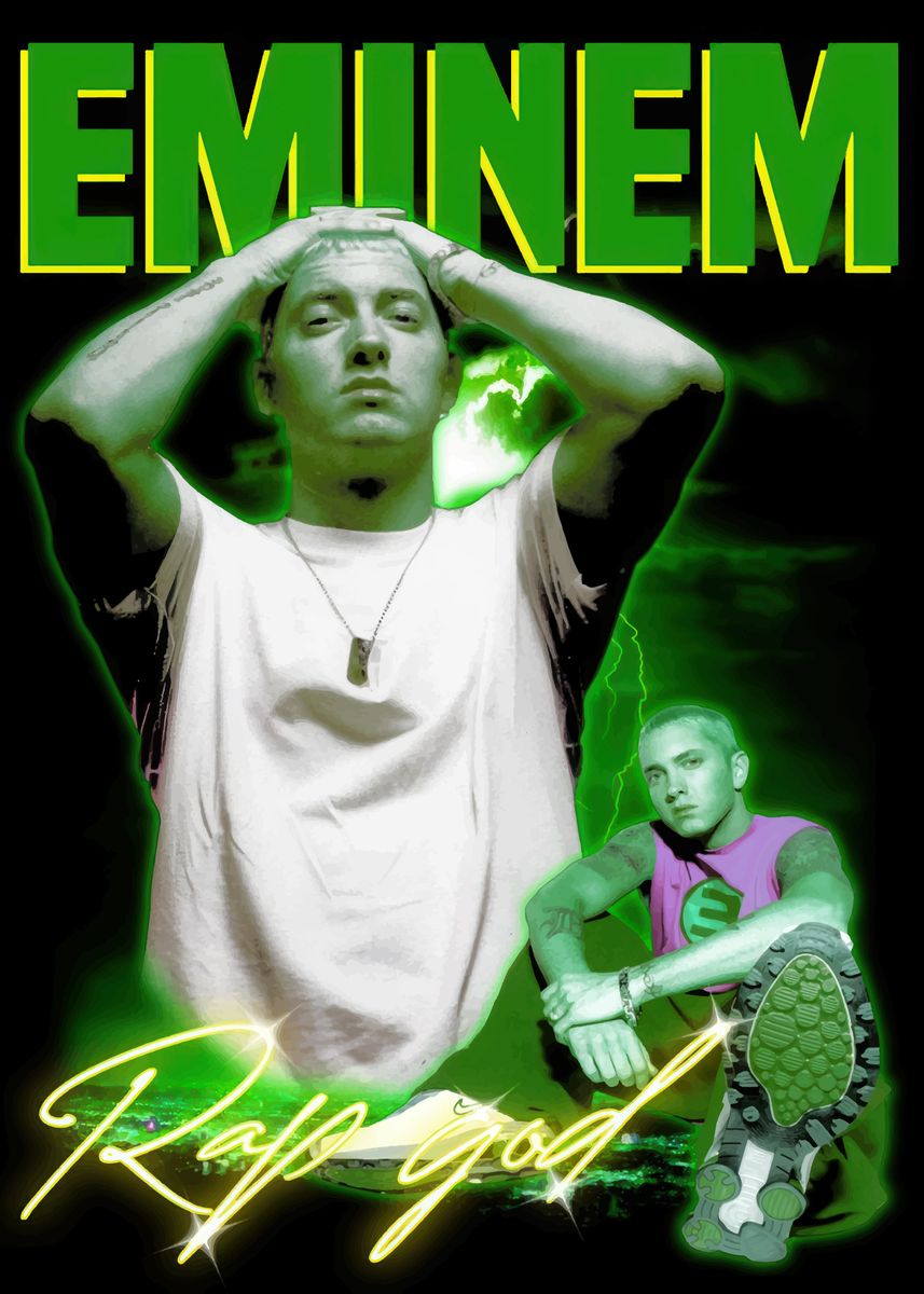 'Eminem ' Poster, picture, metal print, paint by VisionPrint | Displate