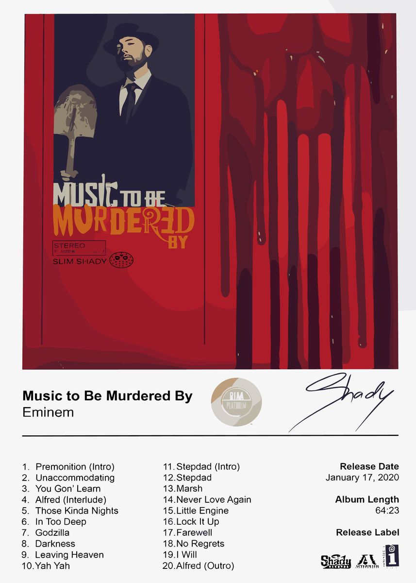 'Eminem Album Cover' Poster, picture, metal print, paint by VisionPrint ...