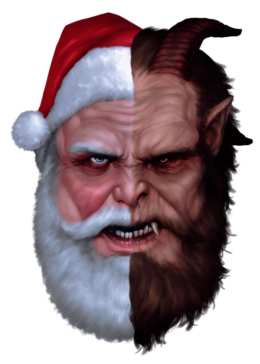 'Santa's Dark Side' Poster, picture, metal print, paint by Salny ...