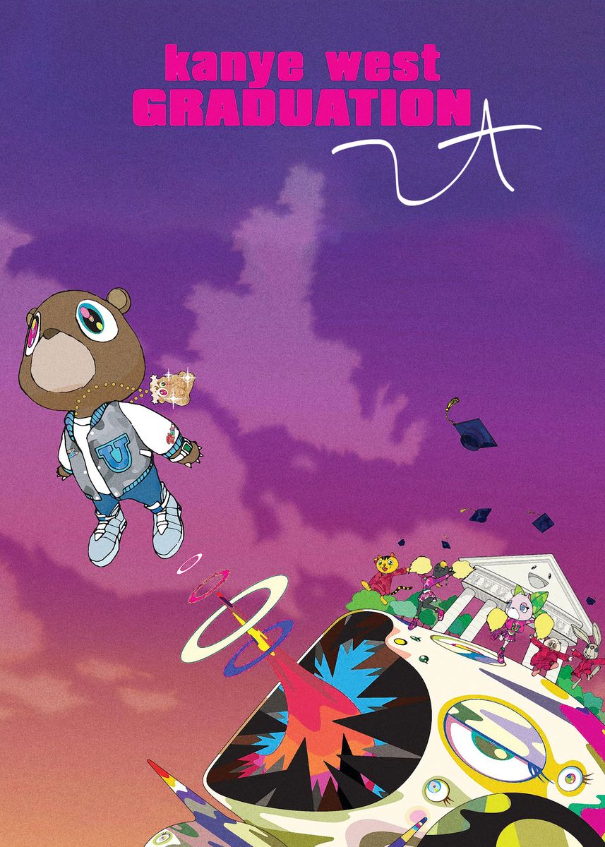 'Kanye West' Poster, picture, metal print, paint by KI RU | Displate