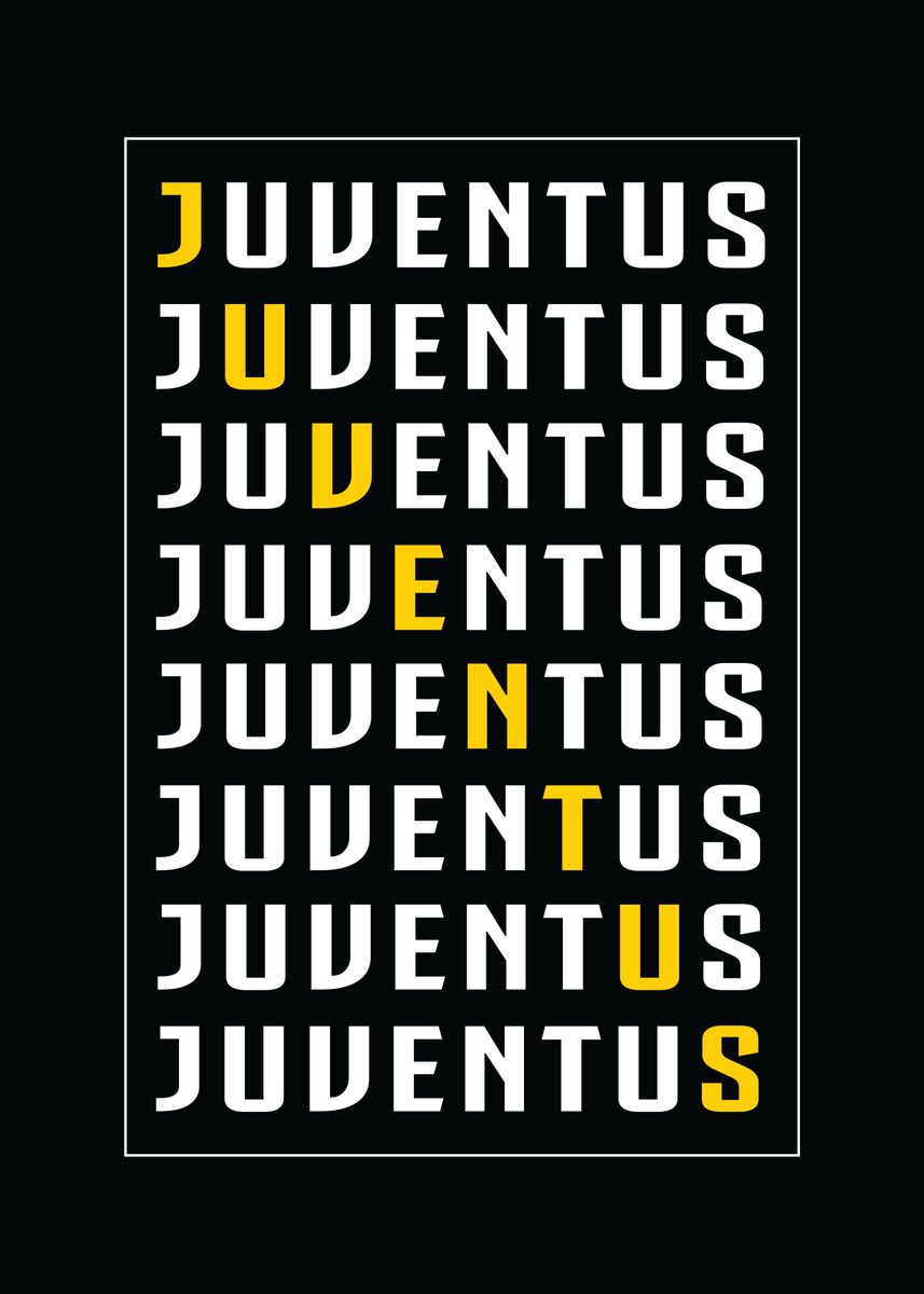 'Juventus Turin Italy' Poster, picture, metal print, paint by ...