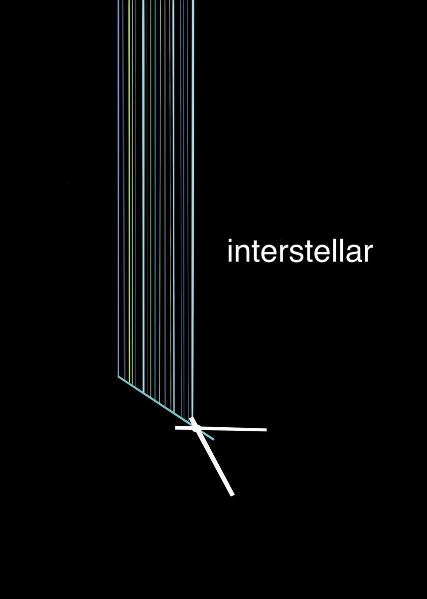 'Interstellar Minimalist Poster' Poster, picture, metal print, paint by ...
