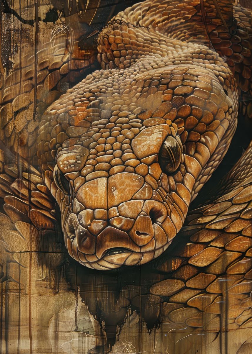 'Ethereal Snake' Poster, picture, metal print, paint by InsaneCreations ...