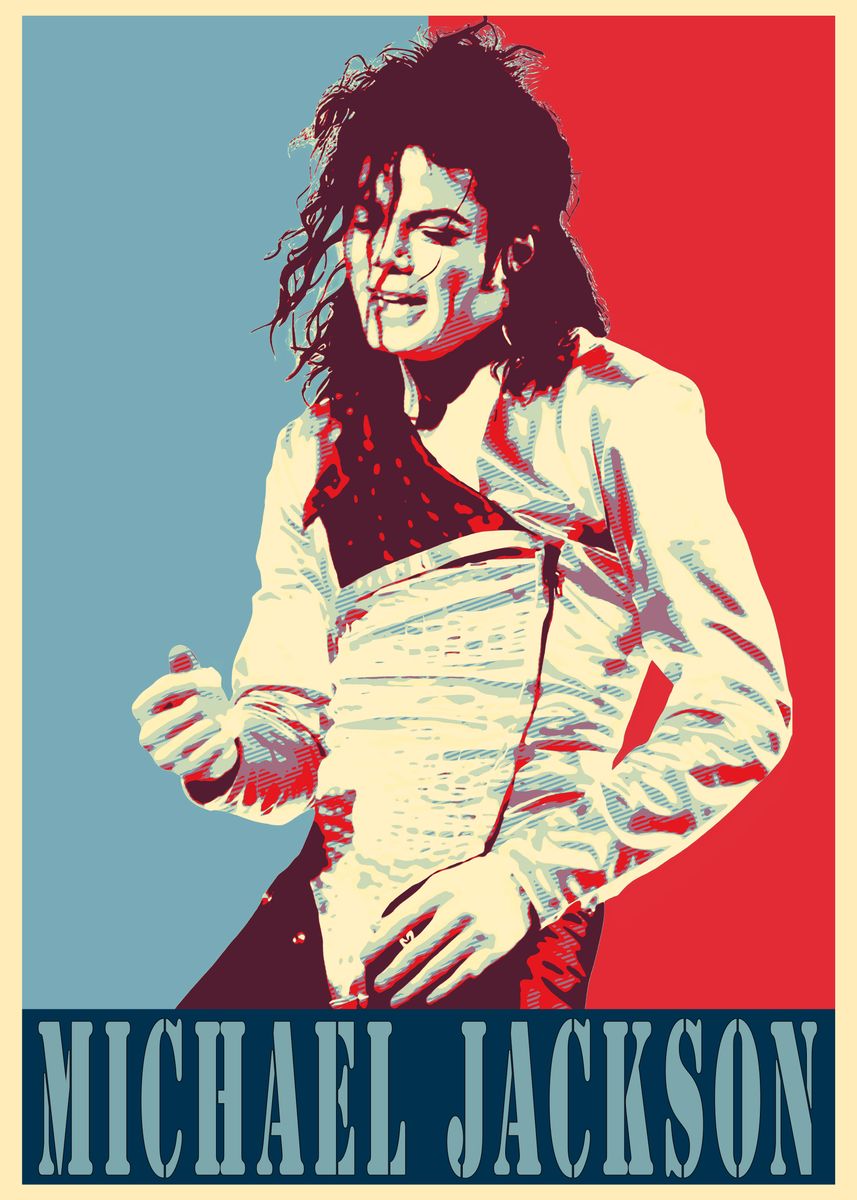 'Michael Jackson king pop' Poster, picture, metal print, paint by ENYA ...