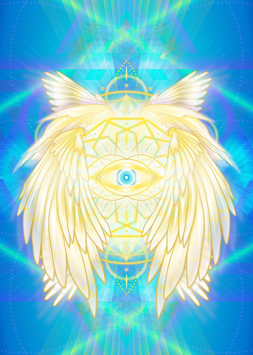 'I LOVE YOU – Seraphim Angelic Art of Self-Love and Acceptance' Poster ...