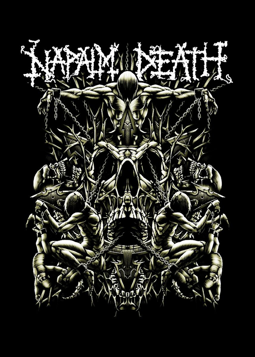 'Napalm Death Band Artwork' Poster, picture, metal print, paint by ...
