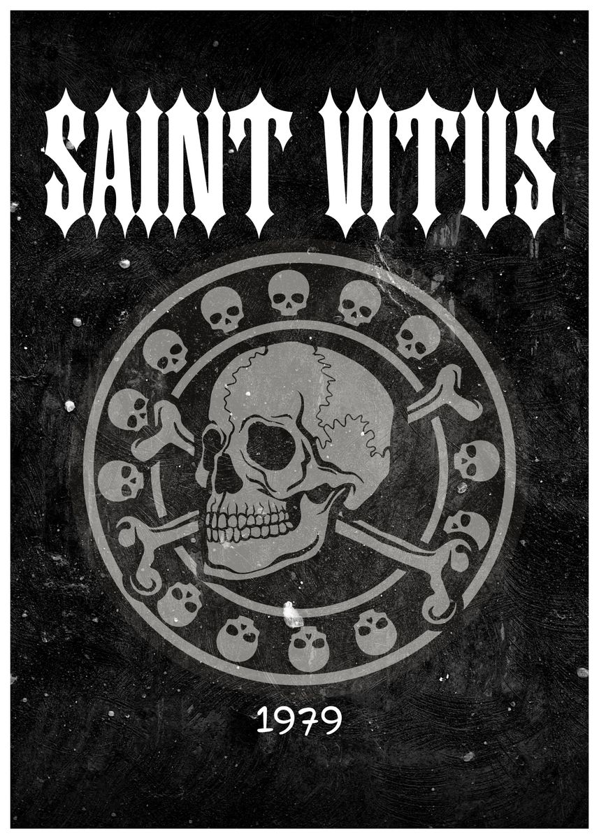 'Saint Vitus Skull Logo' Poster, picture, metal print, paint by ...