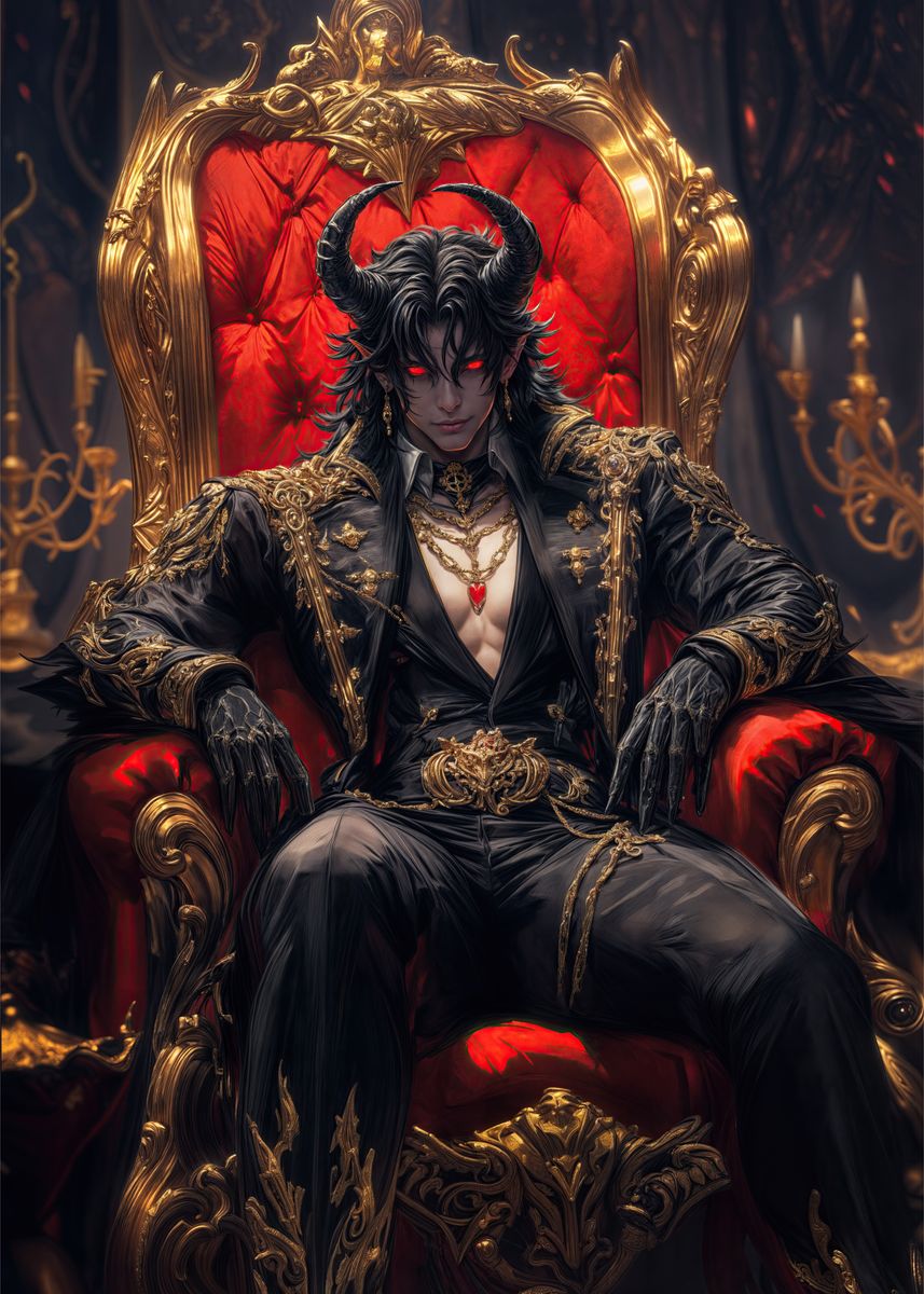'Throne of the Demon Lord' Poster, picture, metal print, paint by ...