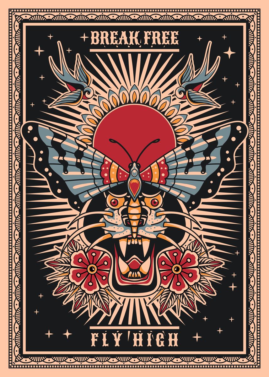 'Break Free Panther Art' Poster, picture, metal print, paint by taofik ...