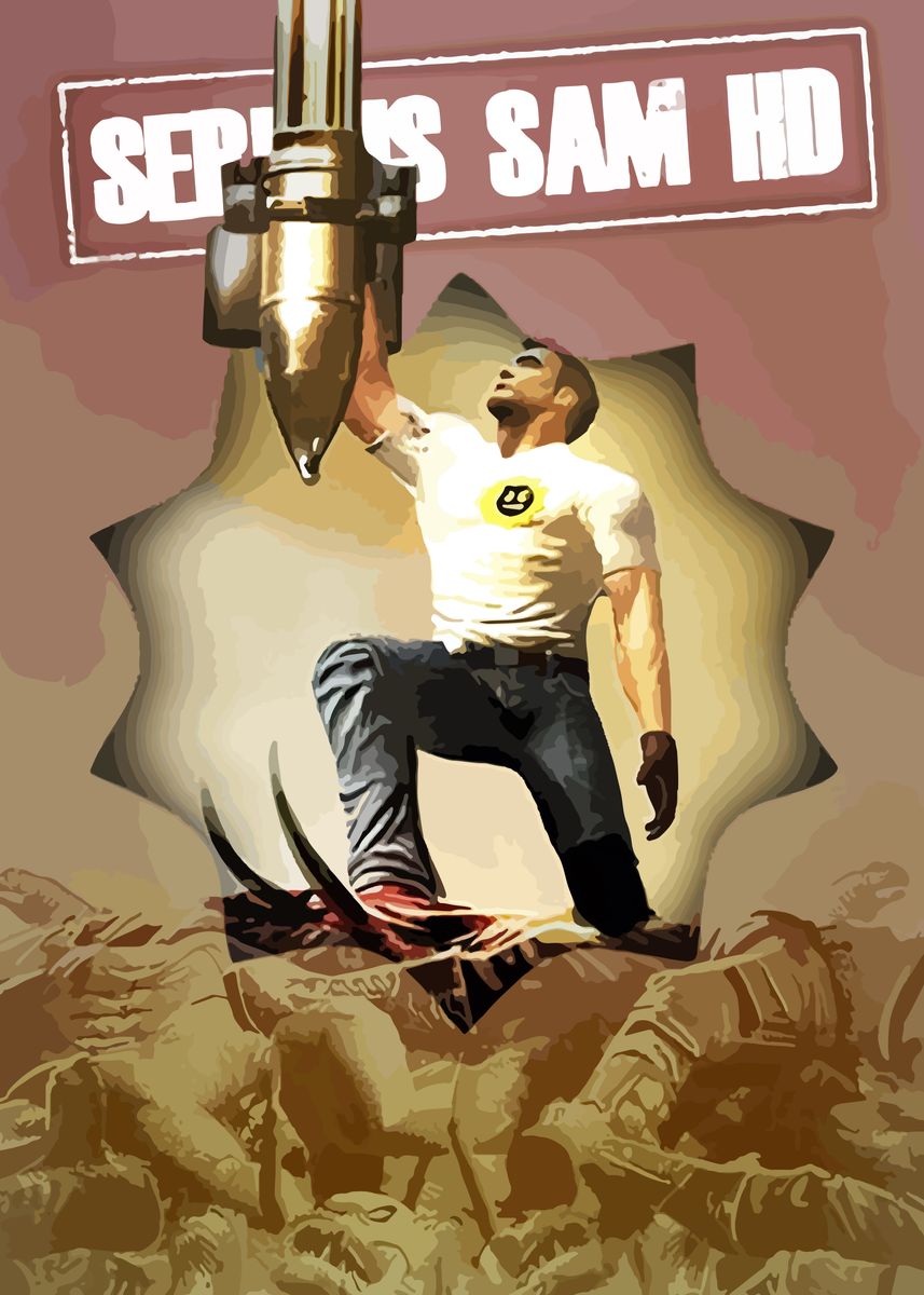 'Serious Sam HD Poster' Poster, picture, metal print, paint by earth ...