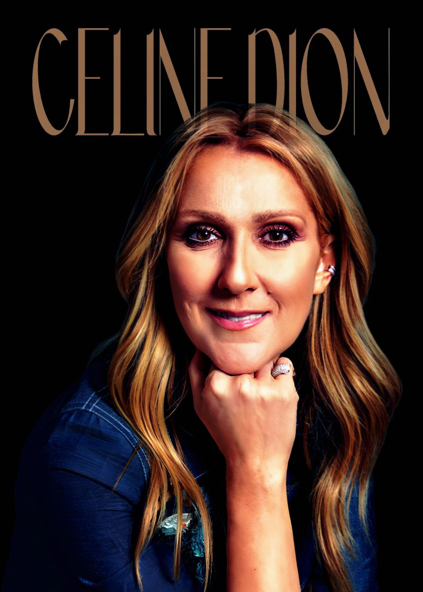 'Celine Dion ' Poster, picture, metal print, paint by Rose Art | Displate