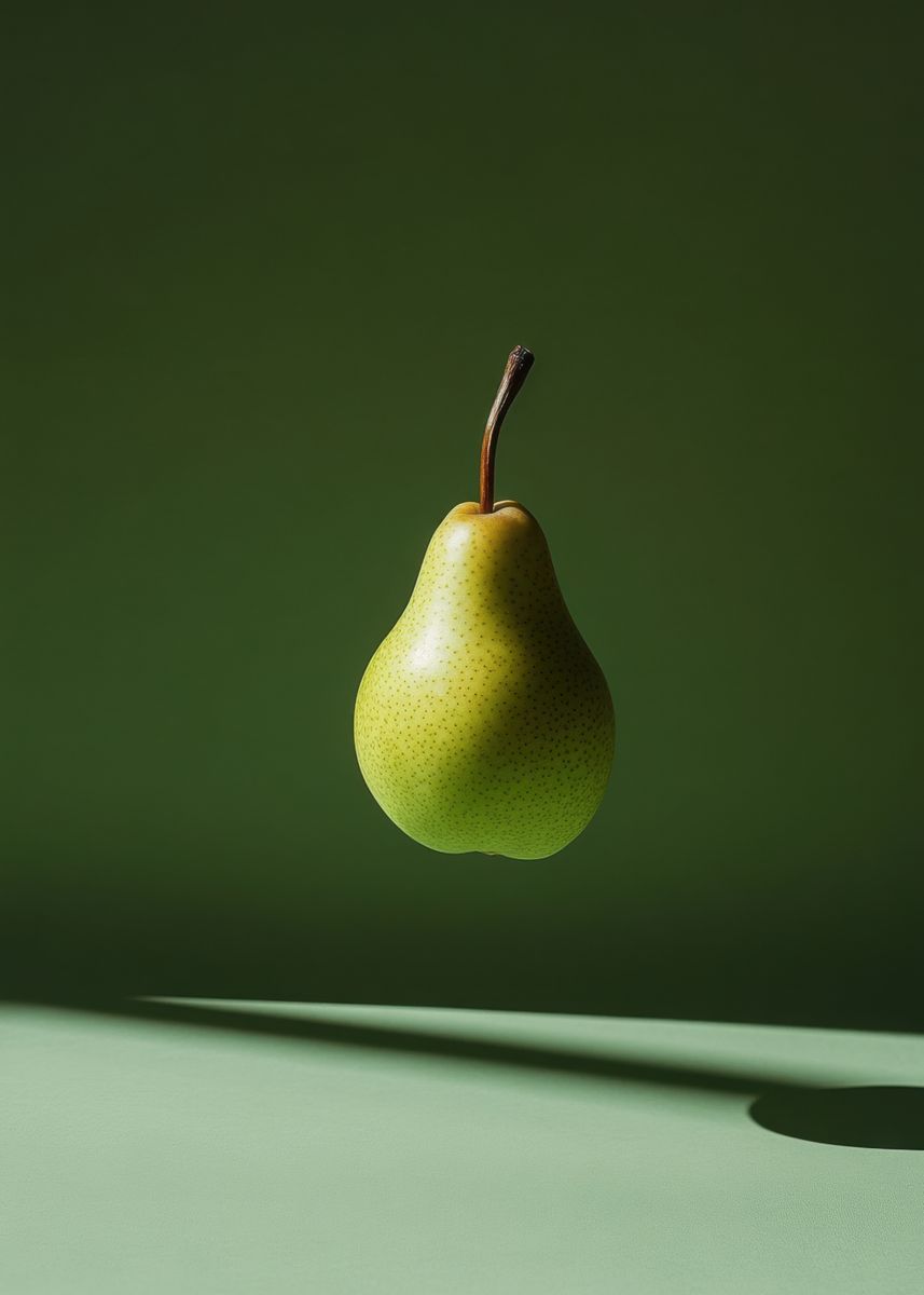 'Floating Pear' Poster, picture, metal print, paint by Ryu | Displate