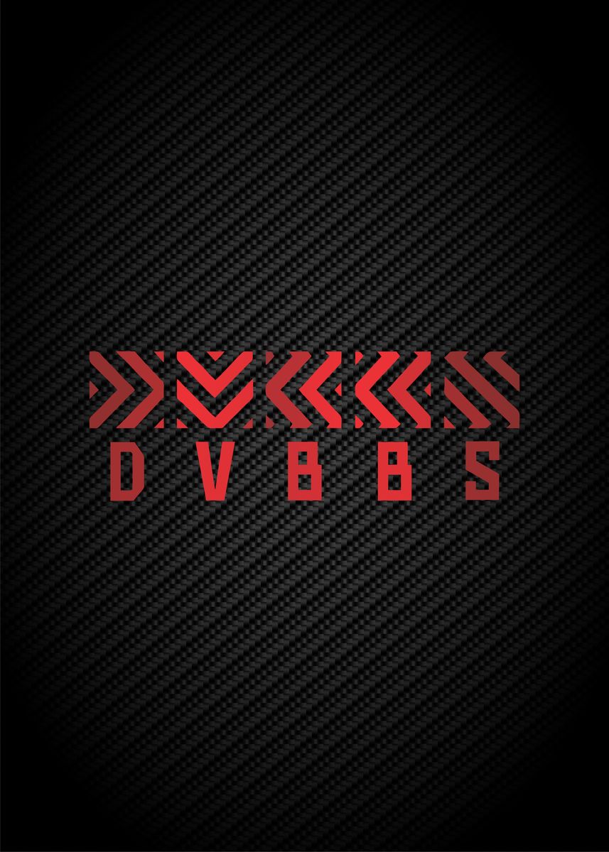 'DVBBS Logo on Carbon Fiber' Poster, picture, metal print, paint by ...