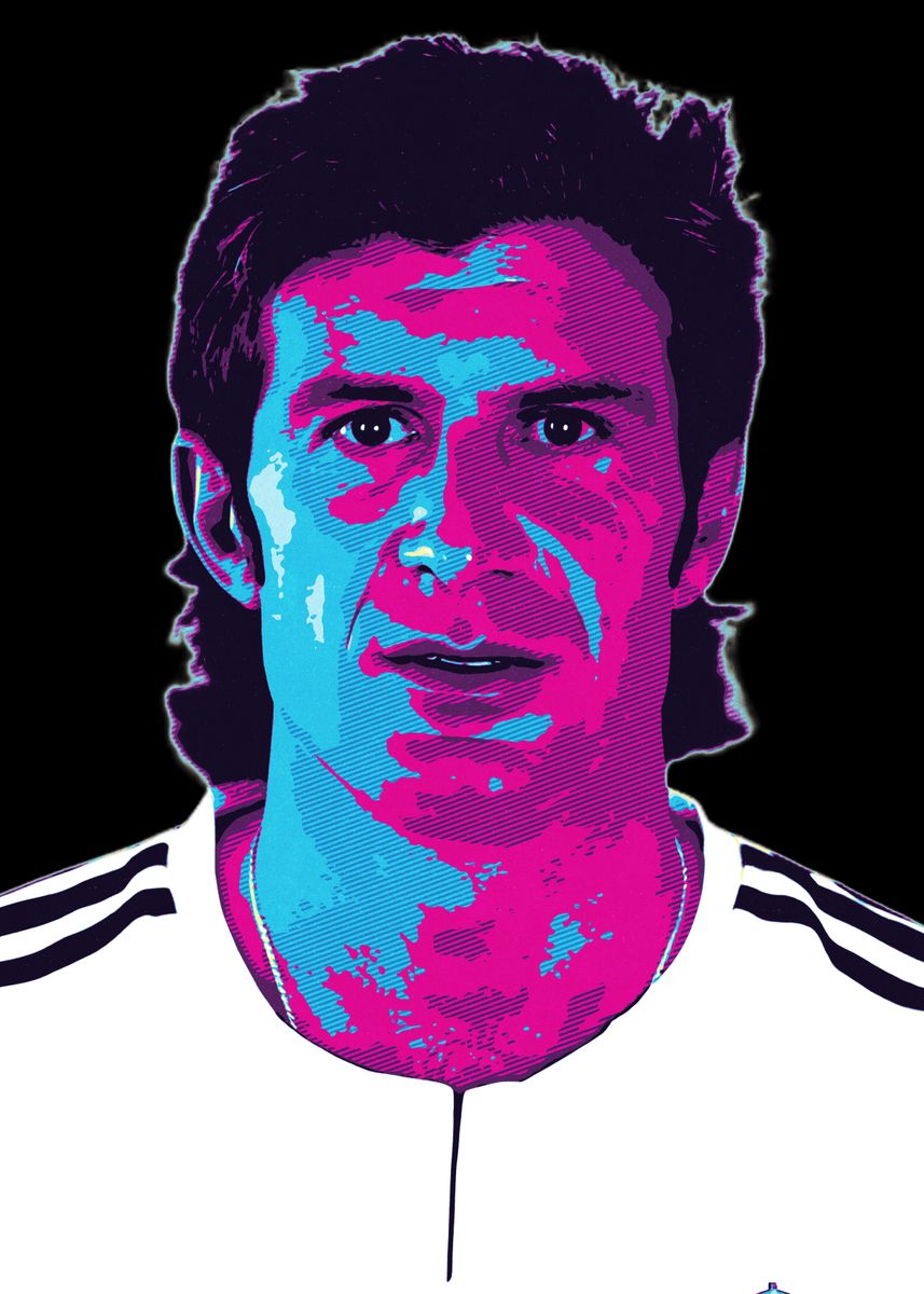'Luis Figo' Poster, picture, metal print, paint by Adligume | Displate