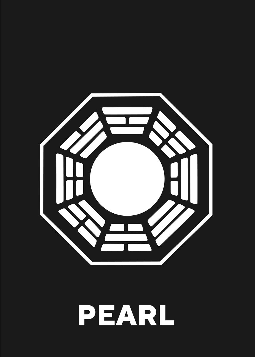 'Lost Dharma Initiative Pearl Symbol' Poster, picture, metal print ...