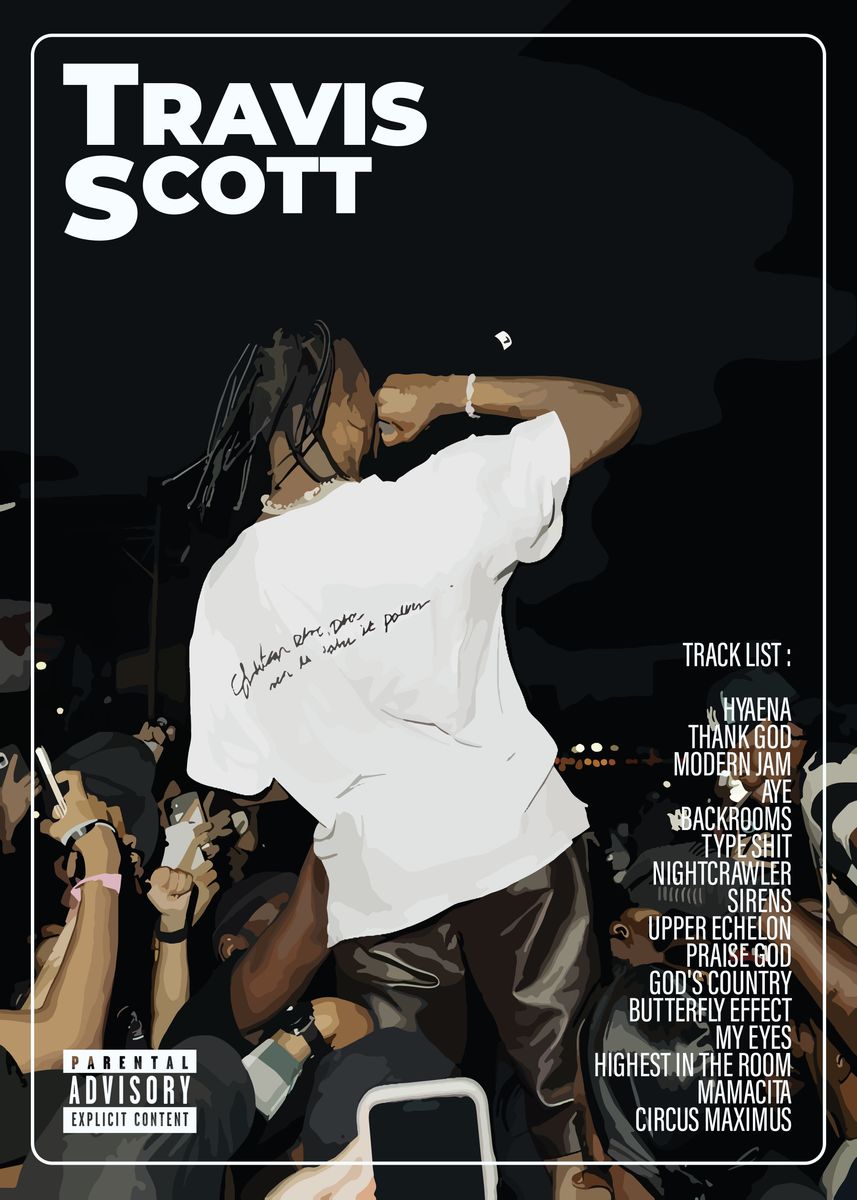 'Travis Scott Album Cover' Poster, picture, metal print, paint by Rick ...