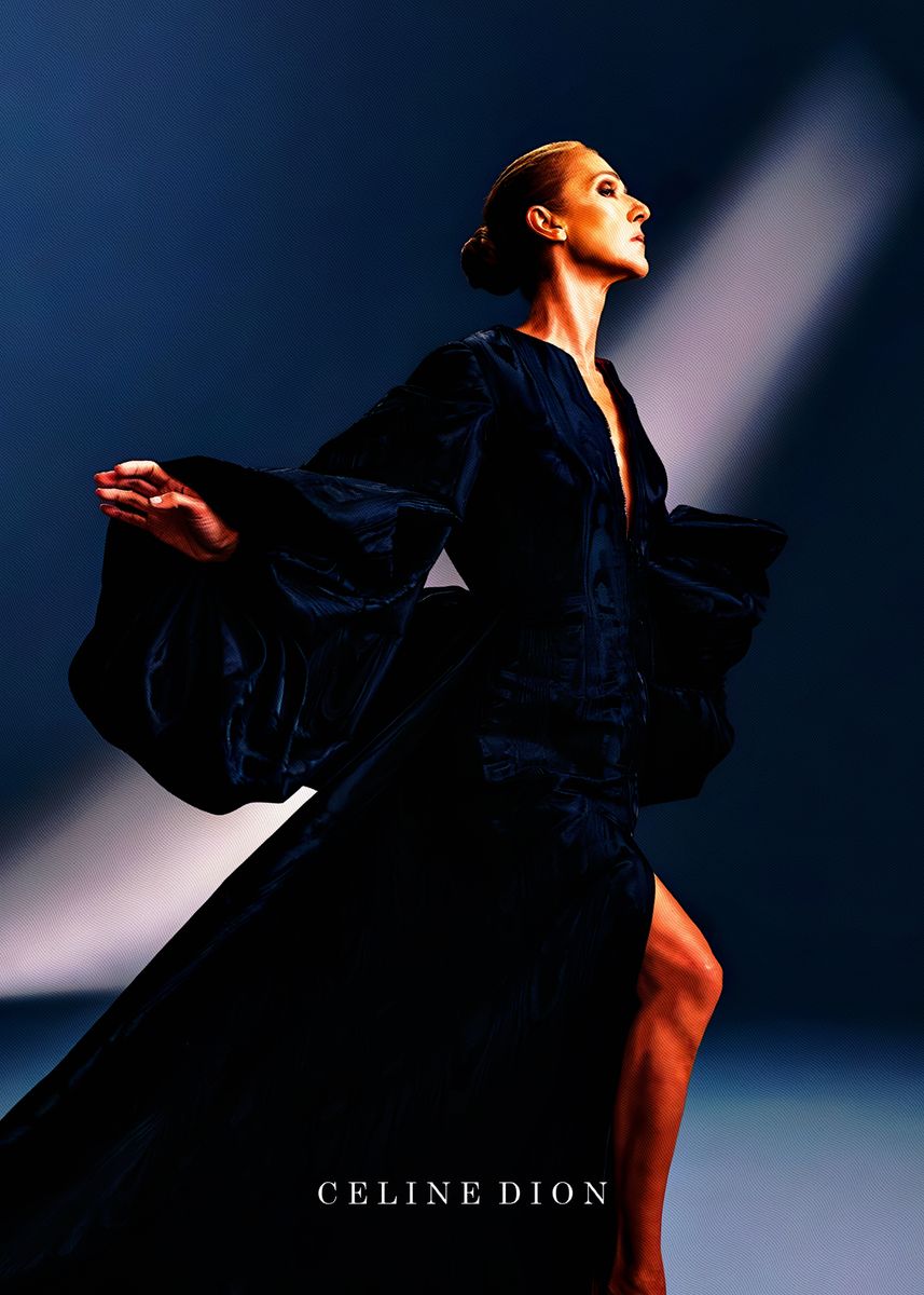 'Celine Dion' Poster, picture, metal print, paint by Rose Art | Displate