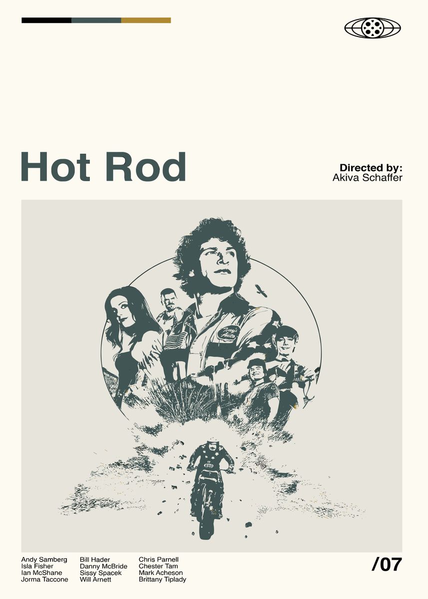 'Hot Rod' Poster, picture, metal print, paint by RAYNER | Displate