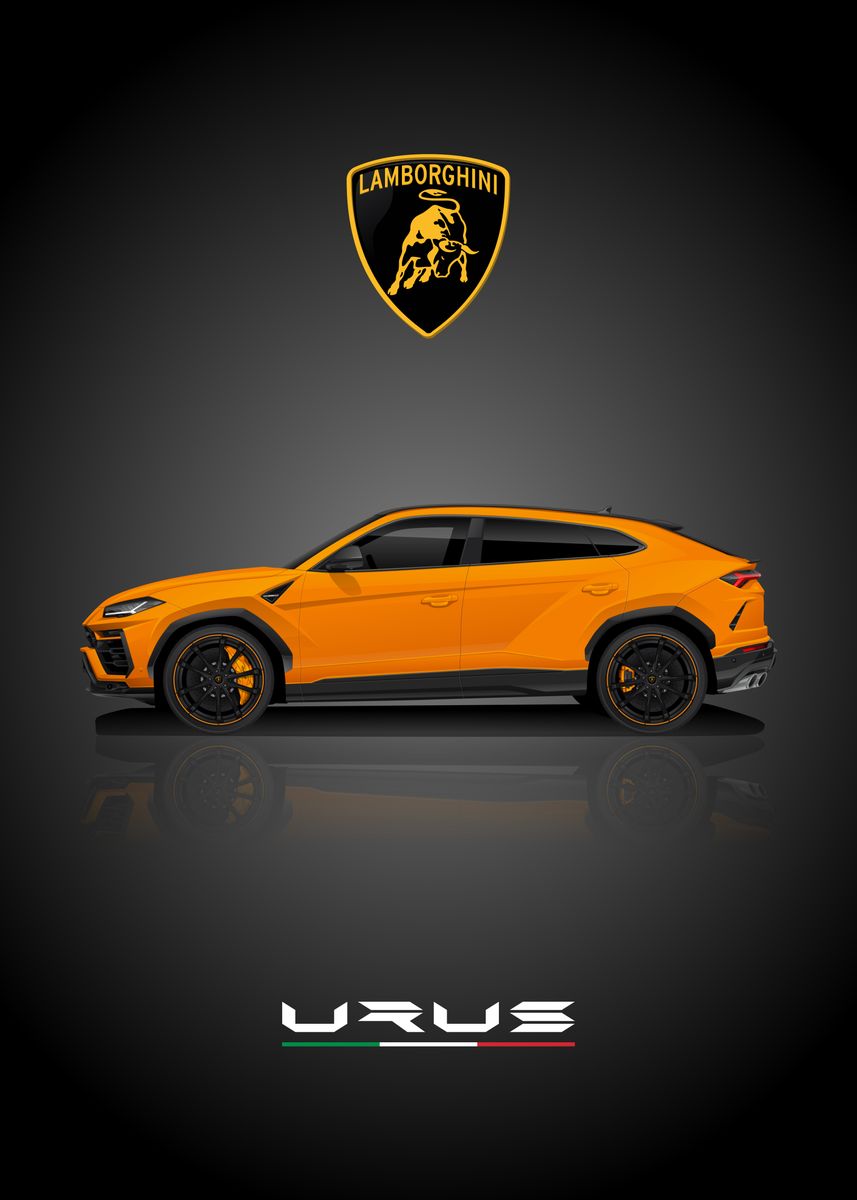 'Lamborghini Urus' Poster, picture, metal print, paint by Conceptual ...