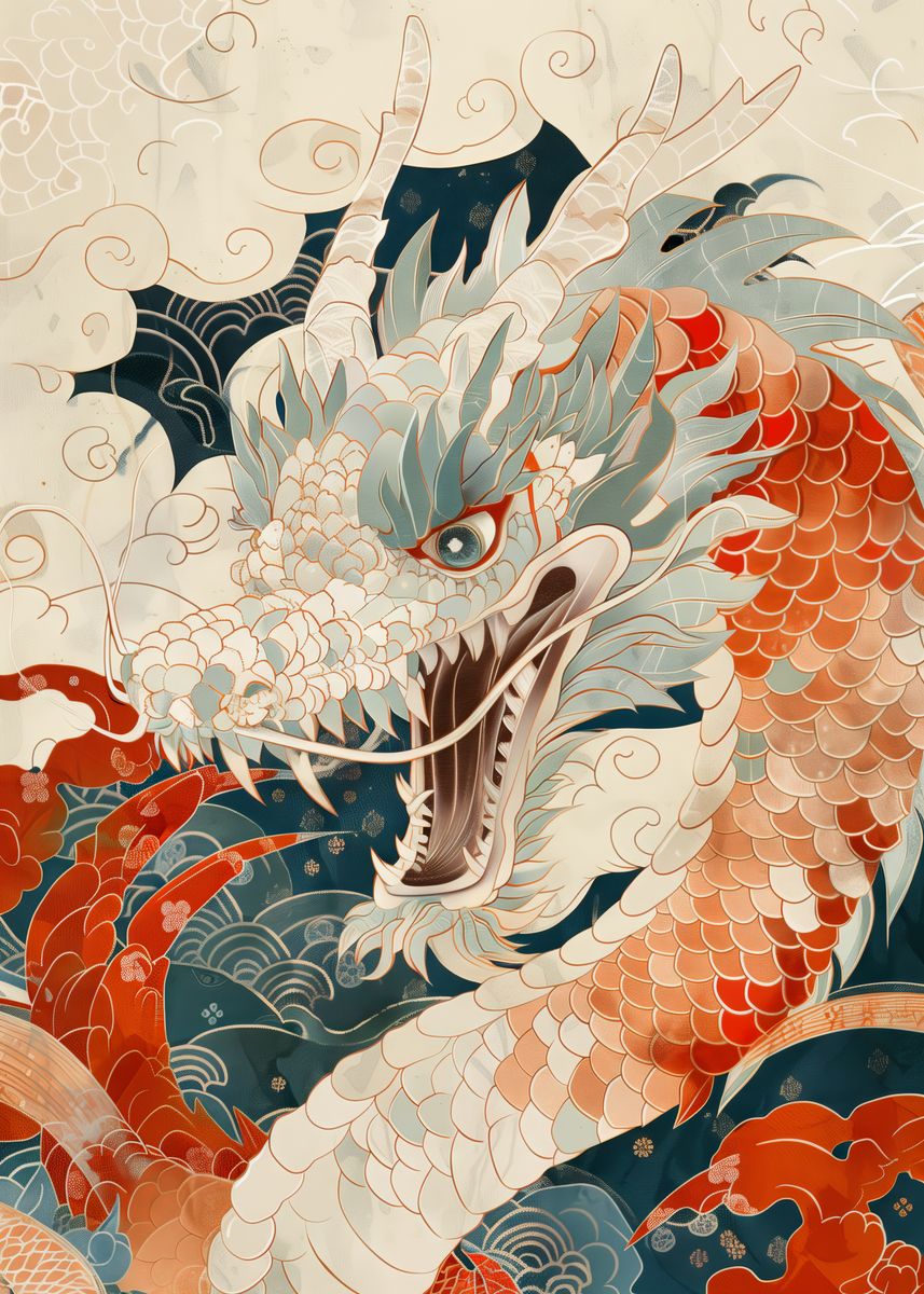 'Dragon 05' Poster, picture, metal print, paint by Ryu has no clue ...