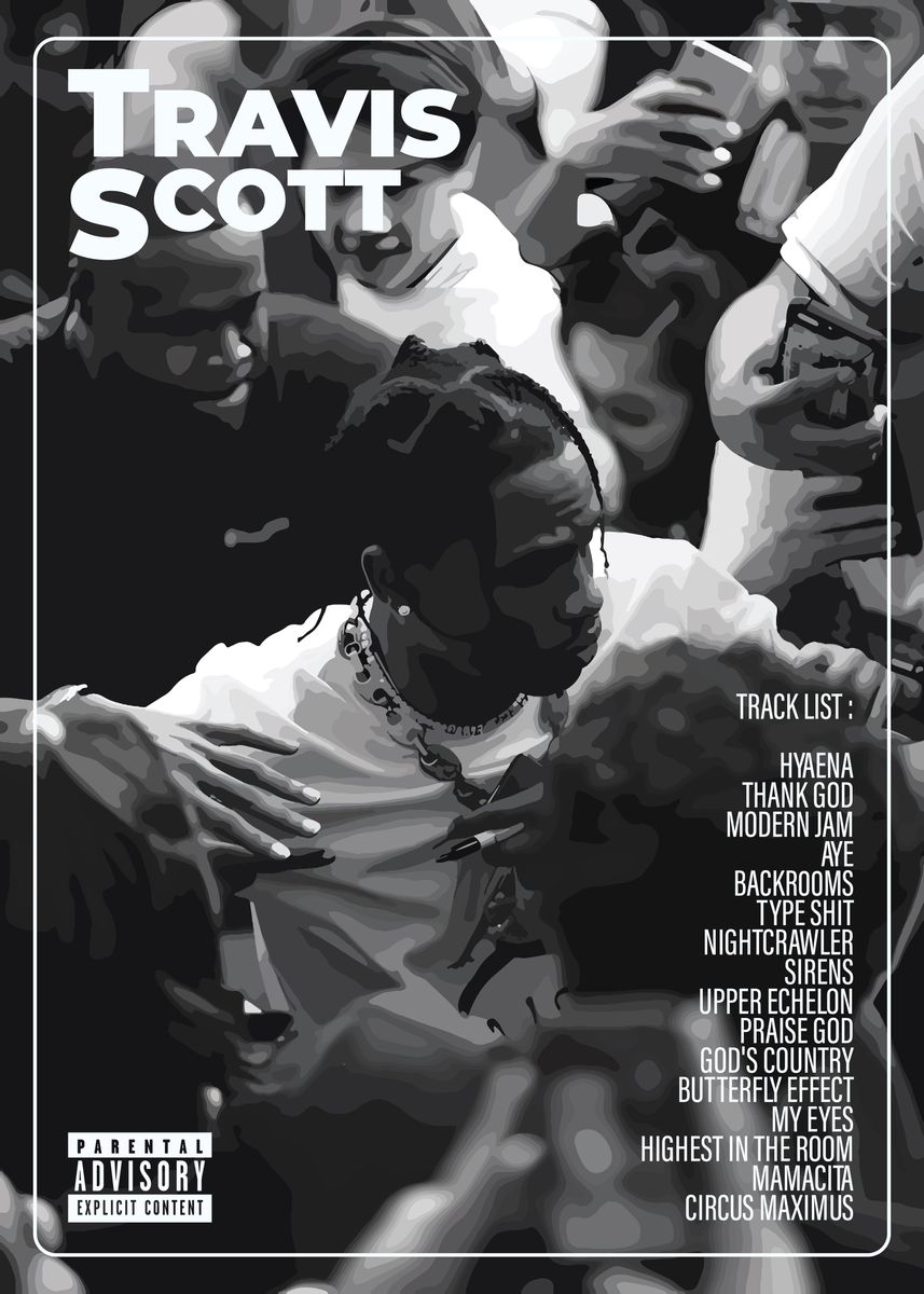 'Travis Scott Album Cover' Poster, picture, metal print, paint by Rick ...