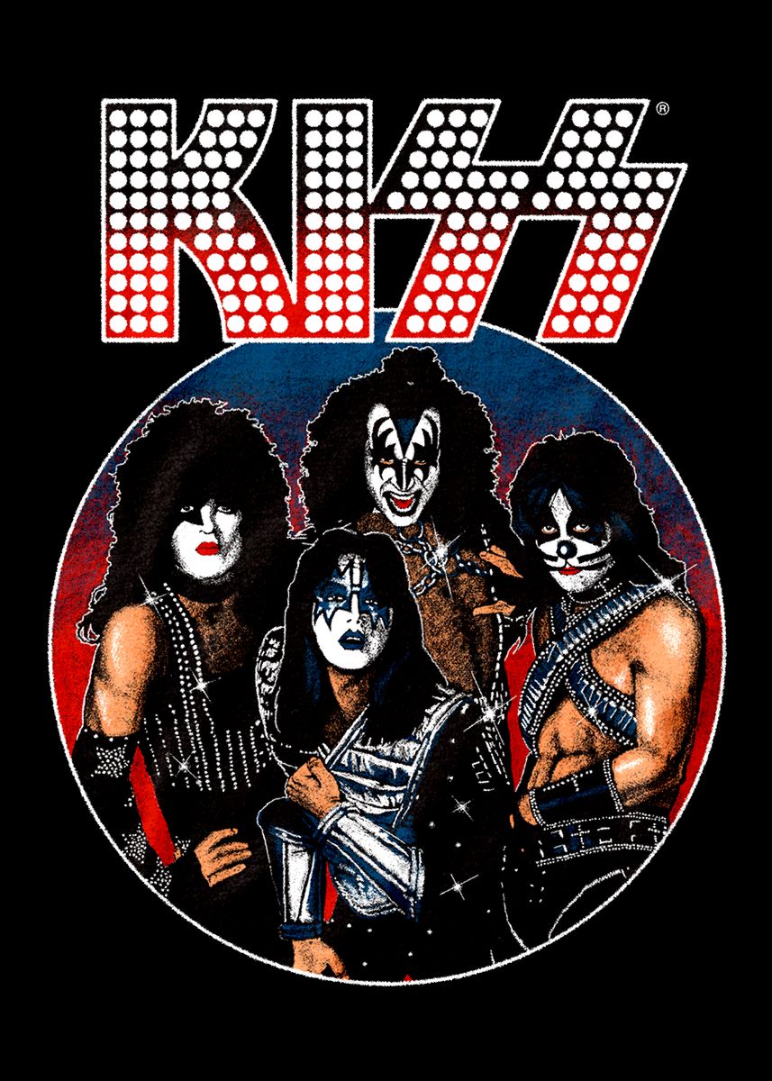 'KISS Band Logo' Poster, picture, metal print, paint by Éclips Glitch ...