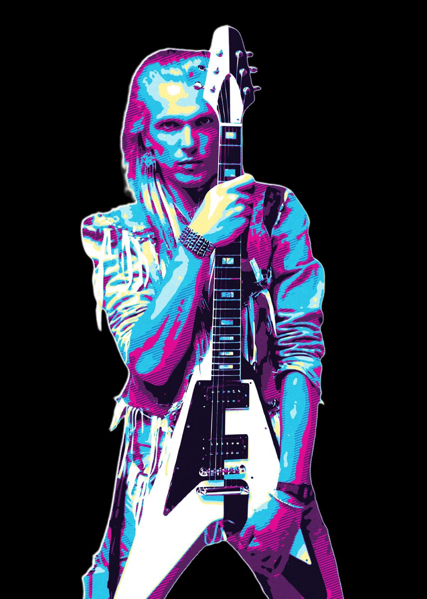 'Michael Schenker' Poster, picture, metal print, paint by Papa Giana ...