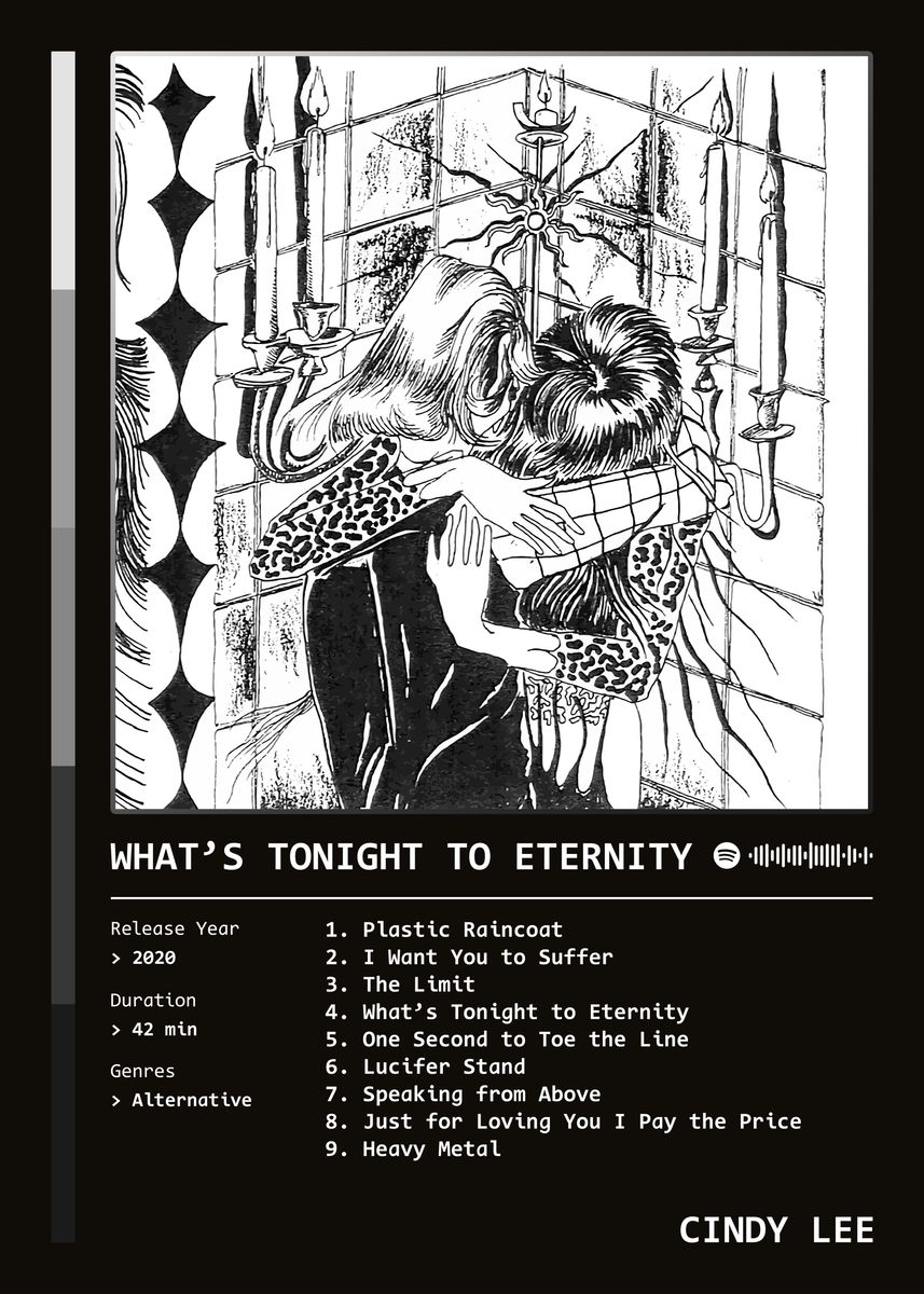 'What's Tonight to Eternity (2020) Album by Cindy Lee' Poster, picture ...