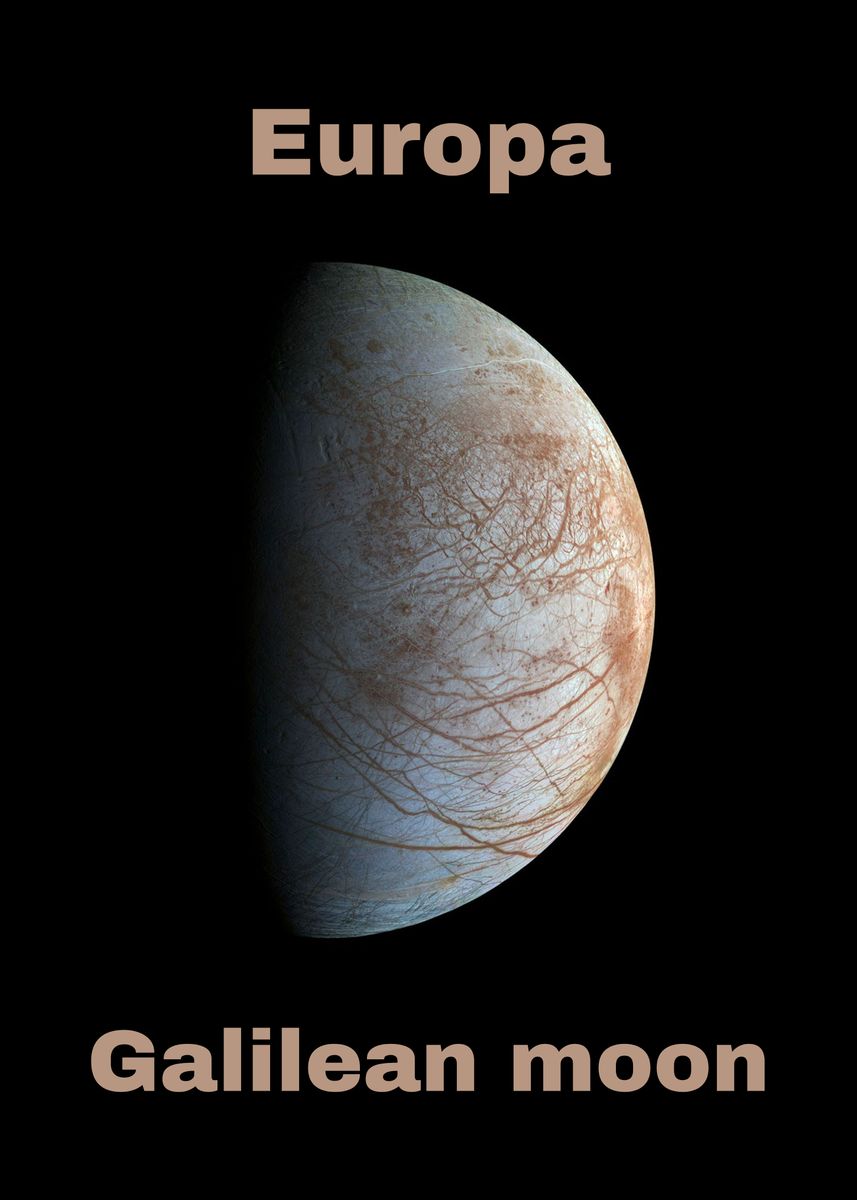 'Europa Moon' Poster, picture, metal print, paint by Lucas BARCELLONA ...