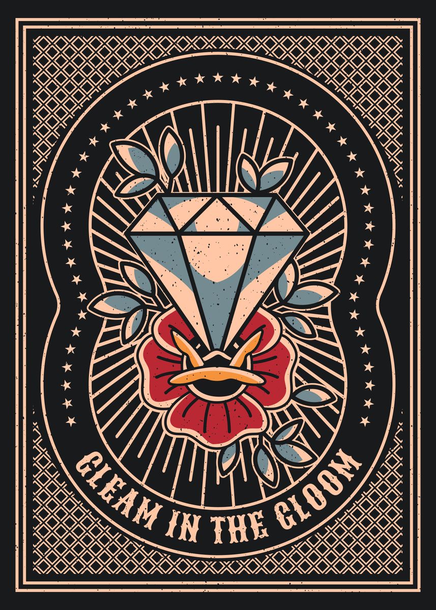 'Gleam in the Gloom' Poster, picture, metal print, paint by taofik ...
