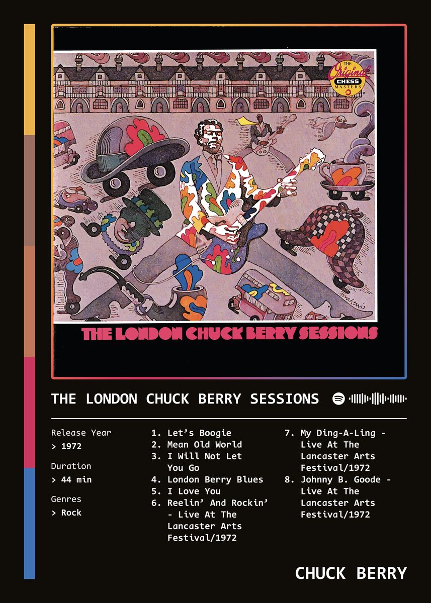 'The London Chuck Berry Sessions (1972) Album by Chuck Berry' Poster ...