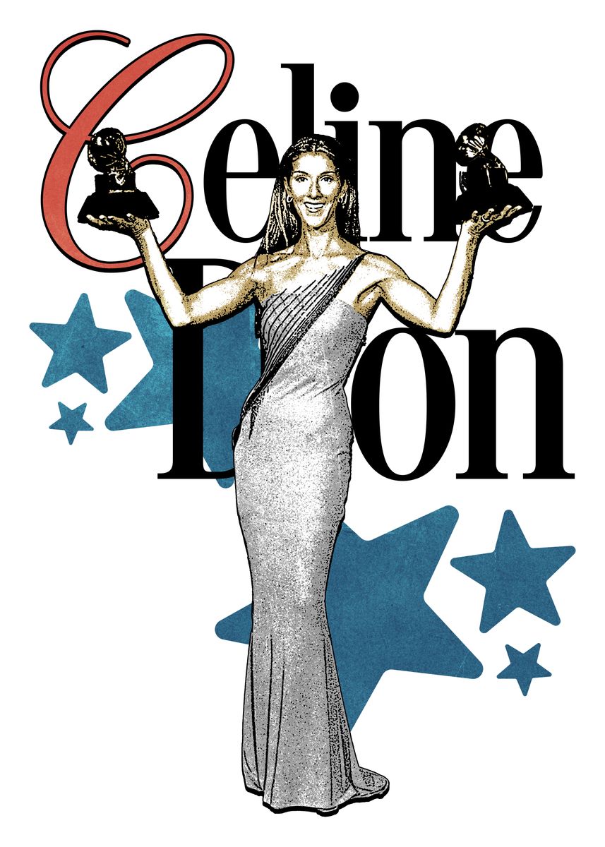 'Celine Dion Music Poster' Poster, picture, metal print, paint by ...