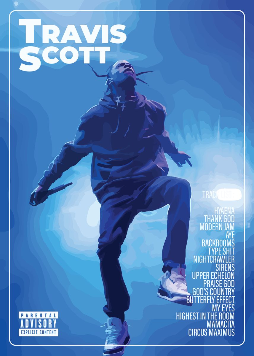 'Travis Scott ' Poster, picture, metal print, paint by Rick E Design ...