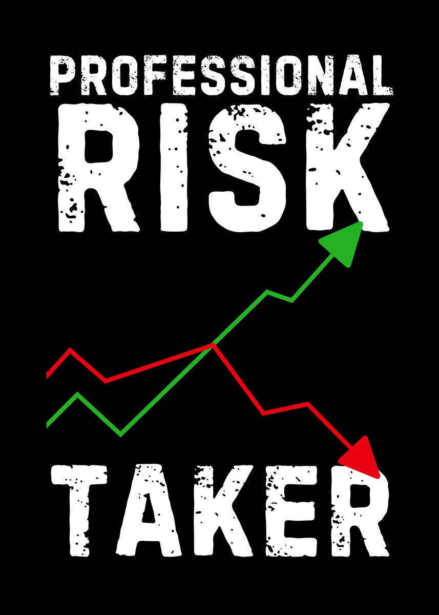 'Professional Risk Taker' Poster, picture, metal print, paint by ...