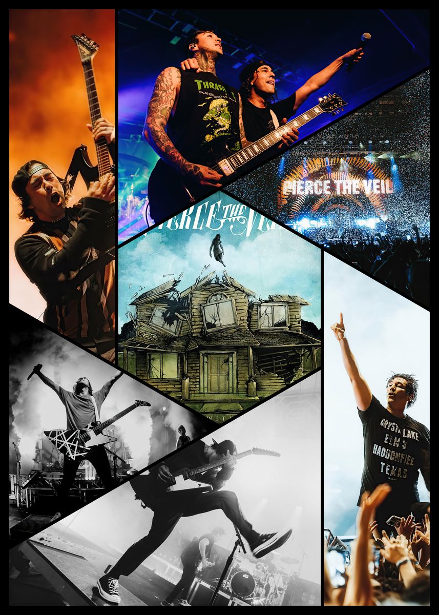 'Pierce the Veil Metalcore' Poster, picture, metal print, paint by ...