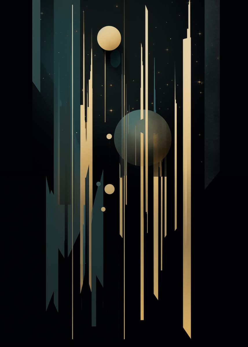 'Abstract Space Art' Poster, picture, metal print, paint by Roman ...