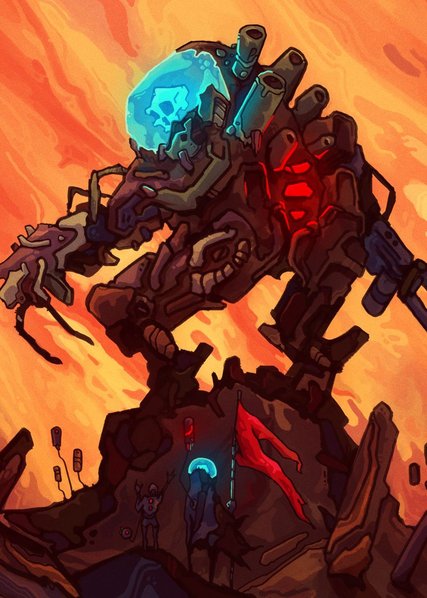 'Abiogenesis: Rust' Poster, picture, metal print, paint by Norbert Toth ...