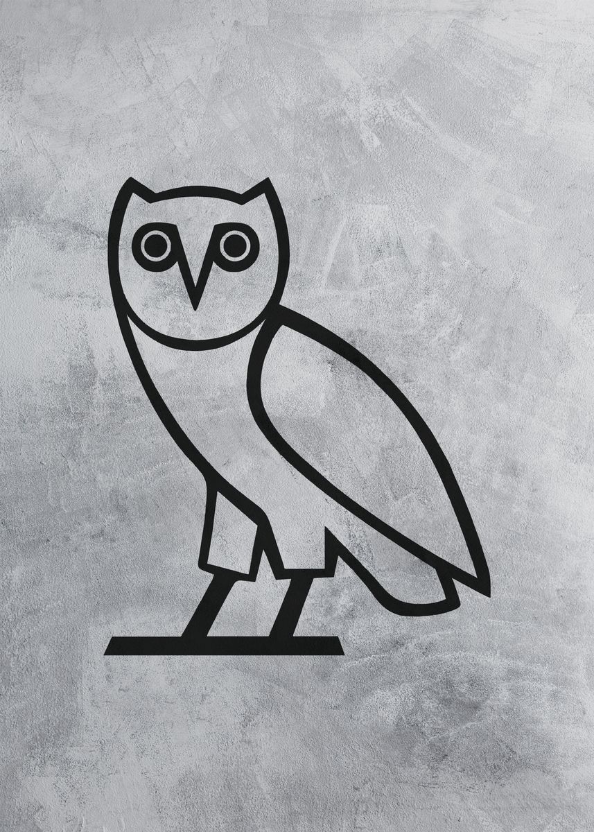 'OVO Owl Logo' Poster, picture, metal print, paint by Bestselling cool posters | Displate