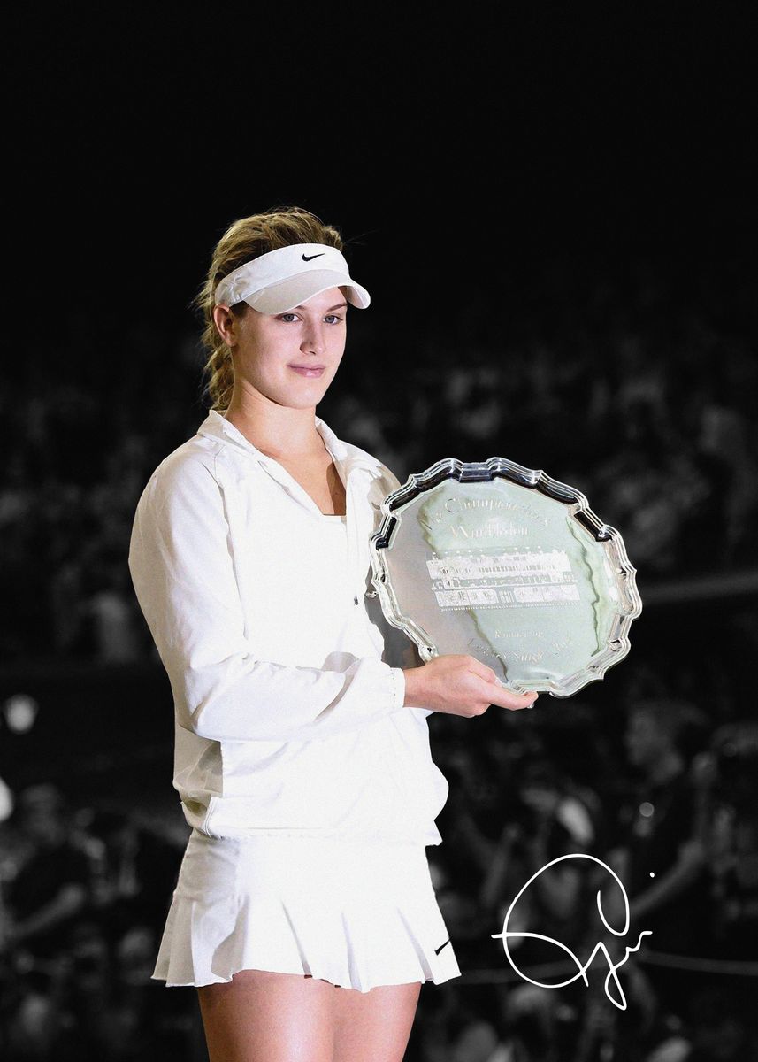 'Eugenie Bouchard' Poster, picture, metal print, paint by BIAStudio ...