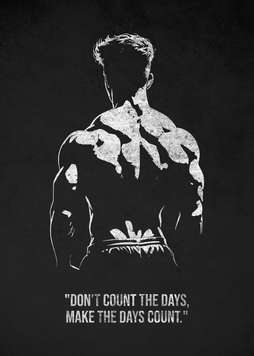 'Motivational Fitness Quote' Poster, picture, metal print, paint by ...