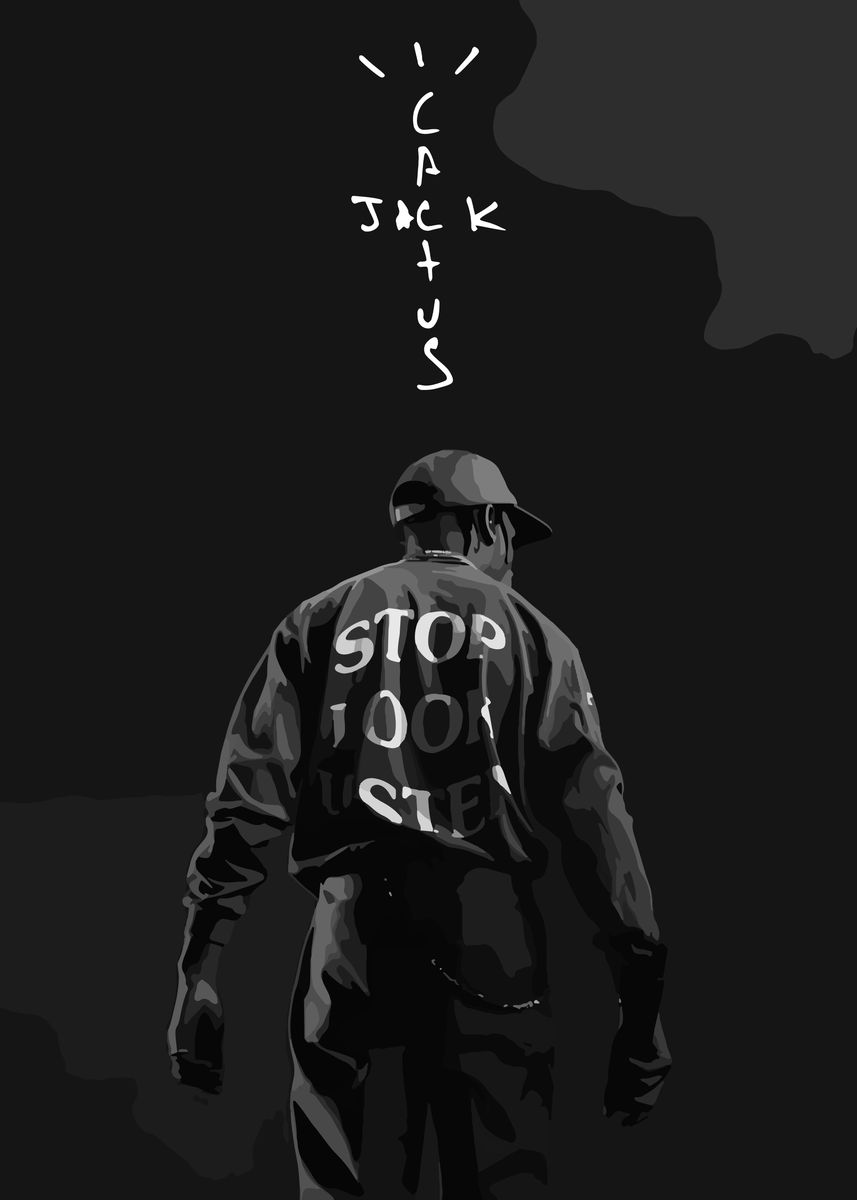 'Travis Scott Cactus Jack' Poster, picture, metal print, paint by Rick ...