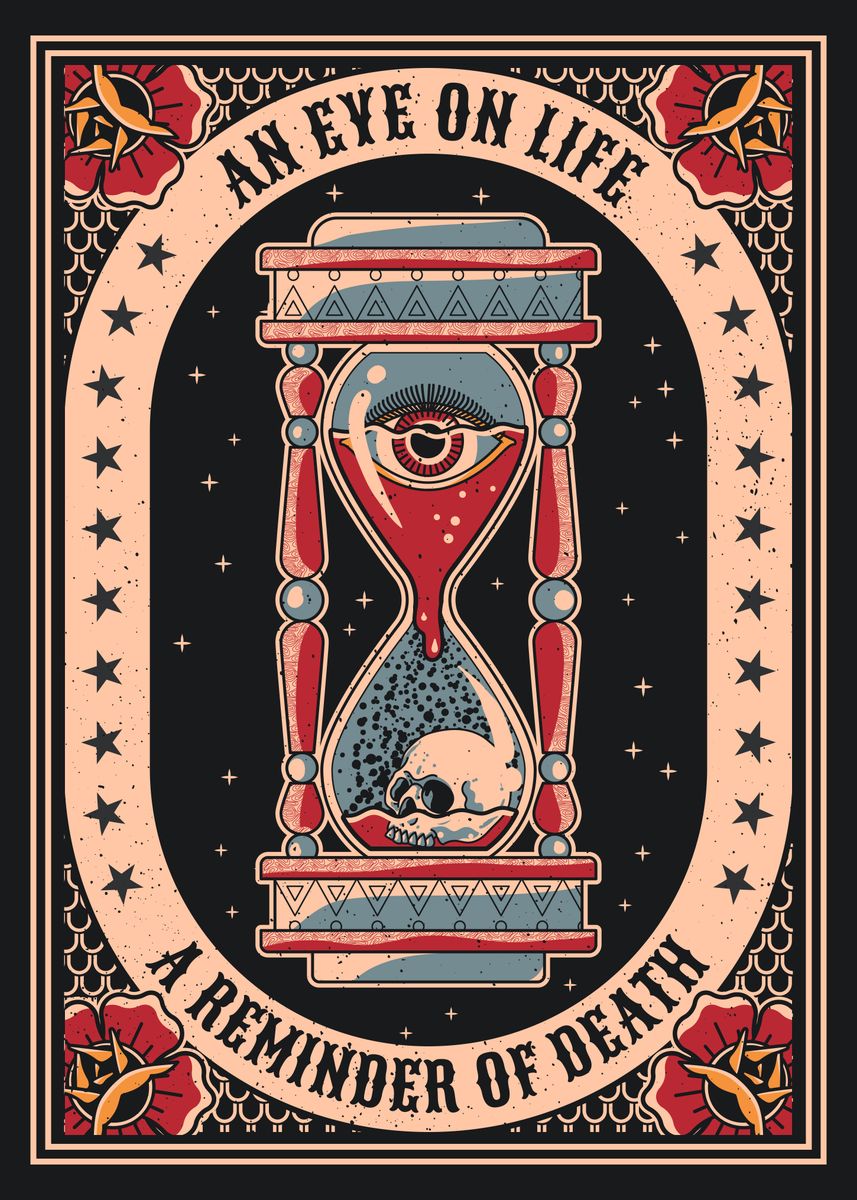 'Hourglass of Life and Death' Poster, picture, metal print, paint by ...